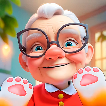 Cat And Granny Game Play On Lagged
